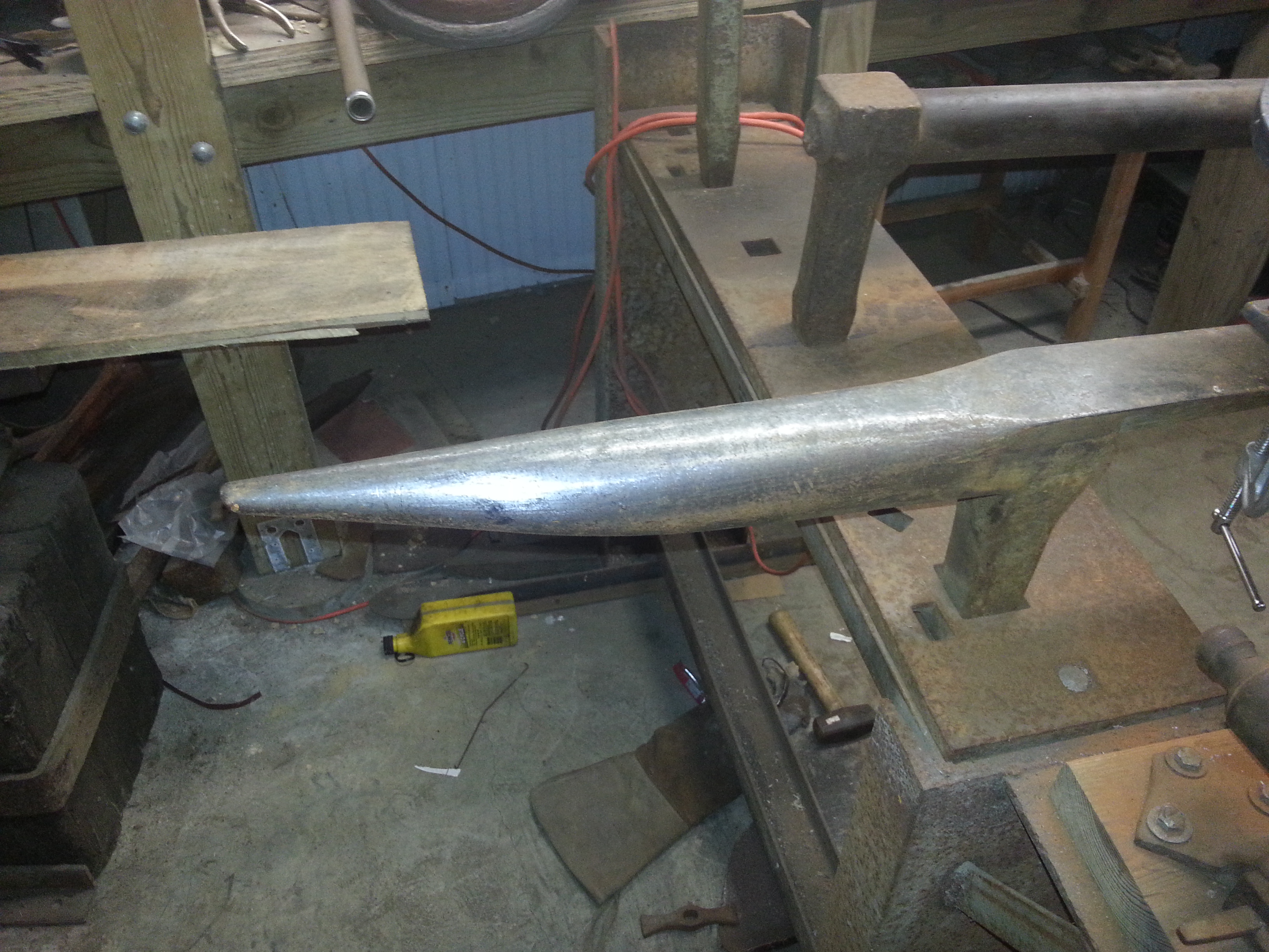 Metal movement in forming armour