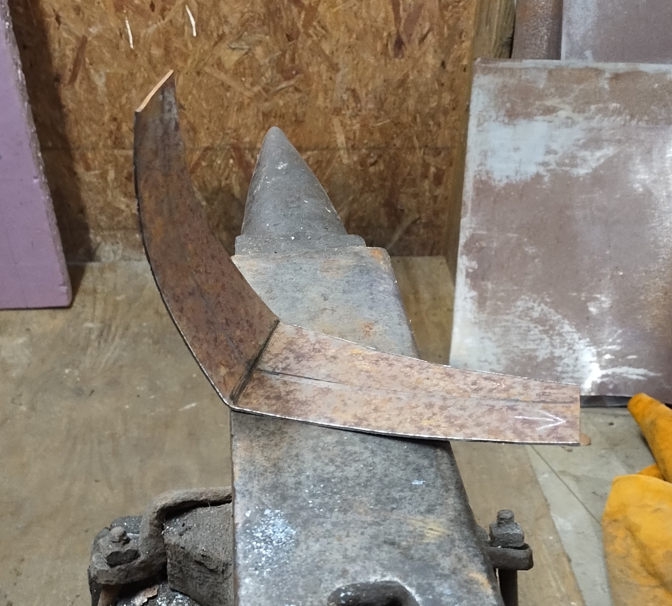 Metal movement in forming armour